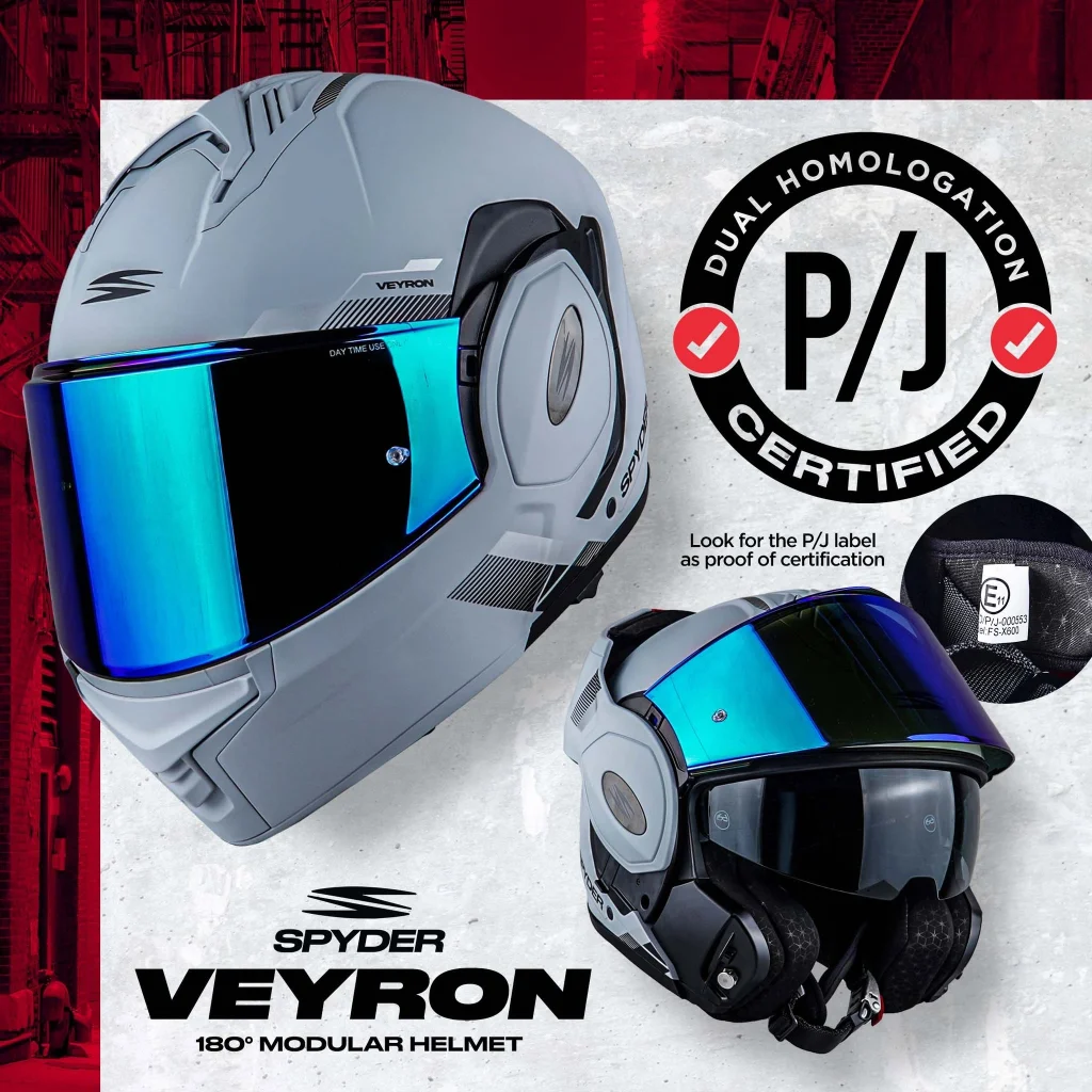 Spyder Veyron Modular Helmet Price unveiled » YugaMoto Motorcyle ...